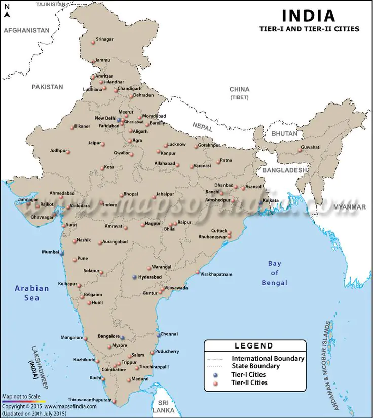 Full List of Tier 1, Tier 2, Tier 3 & Tier 4 Cities in India 2026 ...