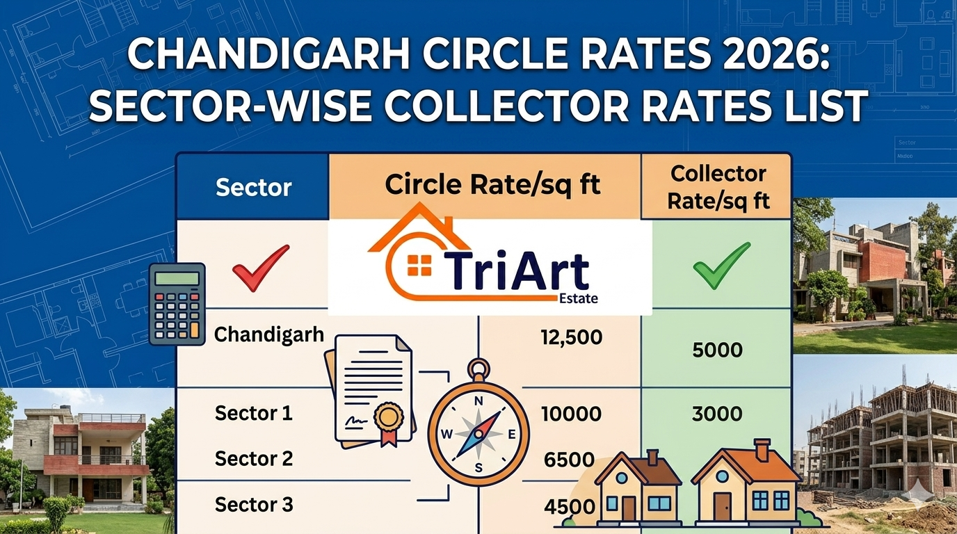 Chandigarh Circle Rates 2026: Sector-Wise Collector Rates List - TriArt ...